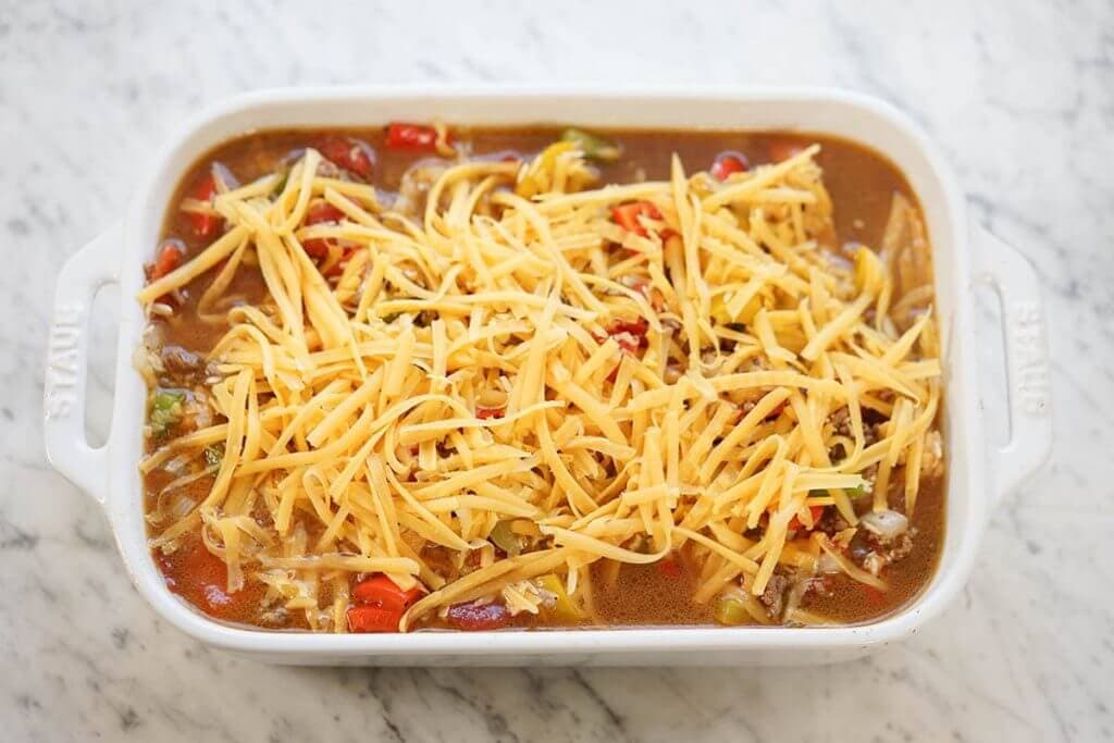 Stuffed Bell Pepper Casserole - Bowl Me Over