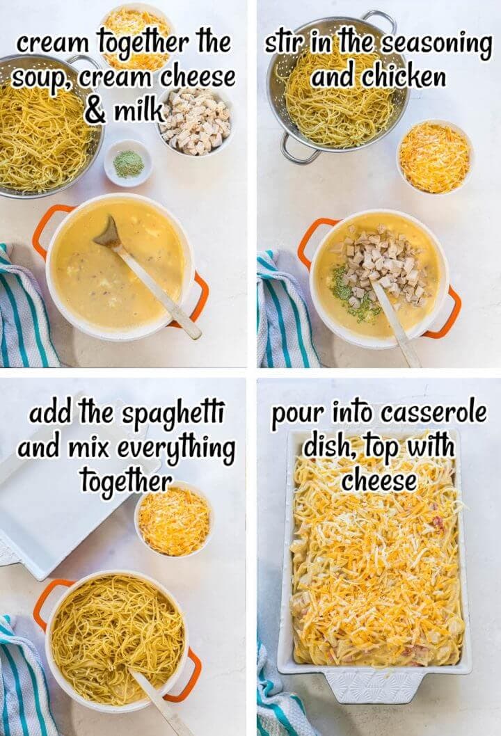 Easy Chicken Spaghetti Recipe (Freezer Friendly!) - Bowl Me Over