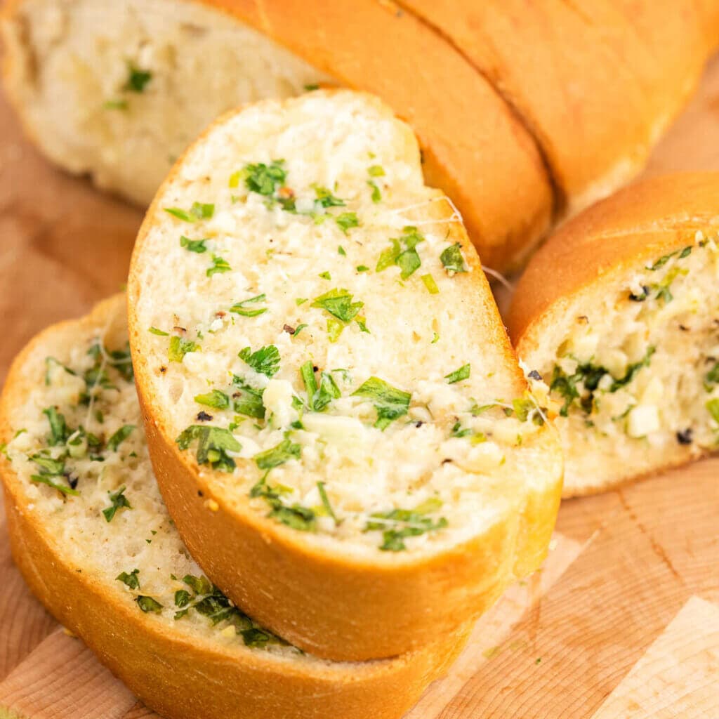 Cheesy Garlic Bread - Bowl Me Over
