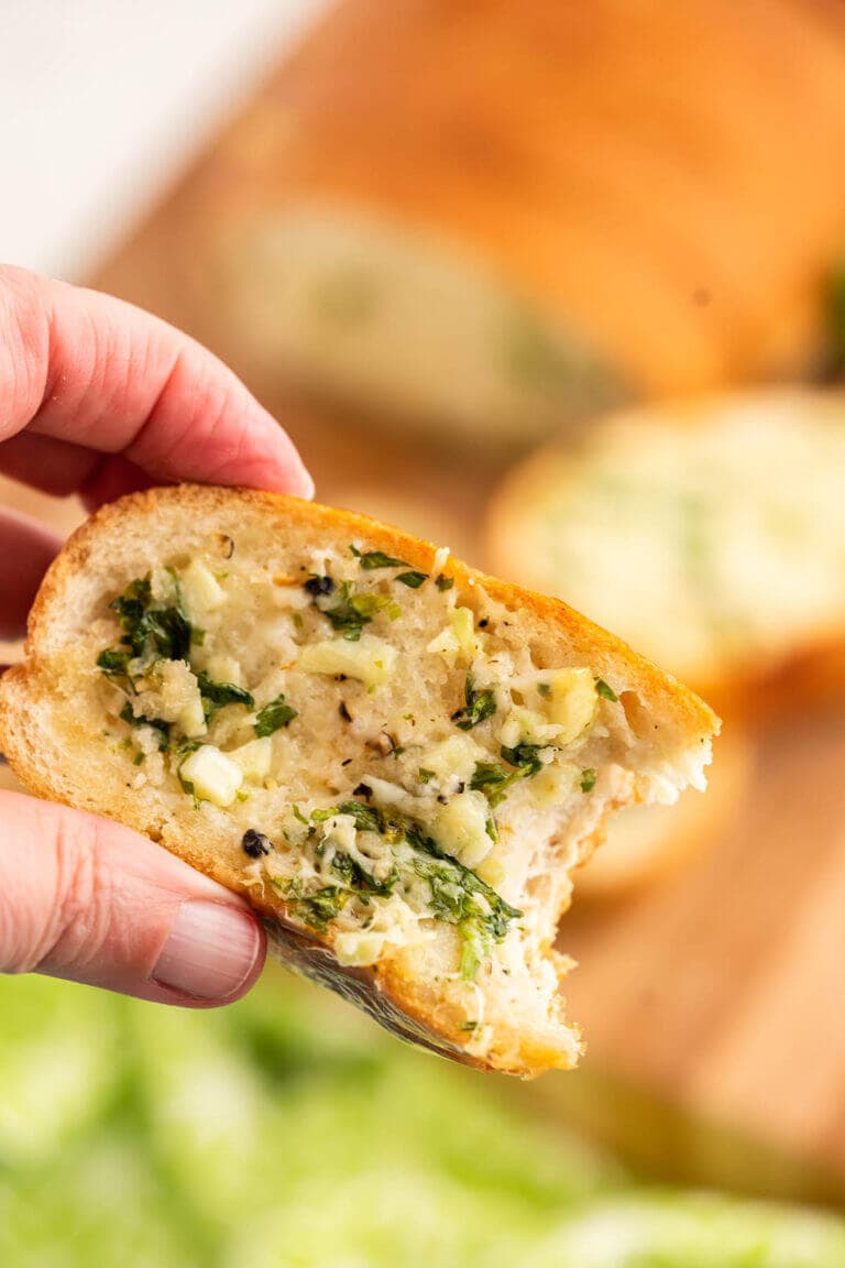 Cheesy Garlic Bread - Bowl Me Over