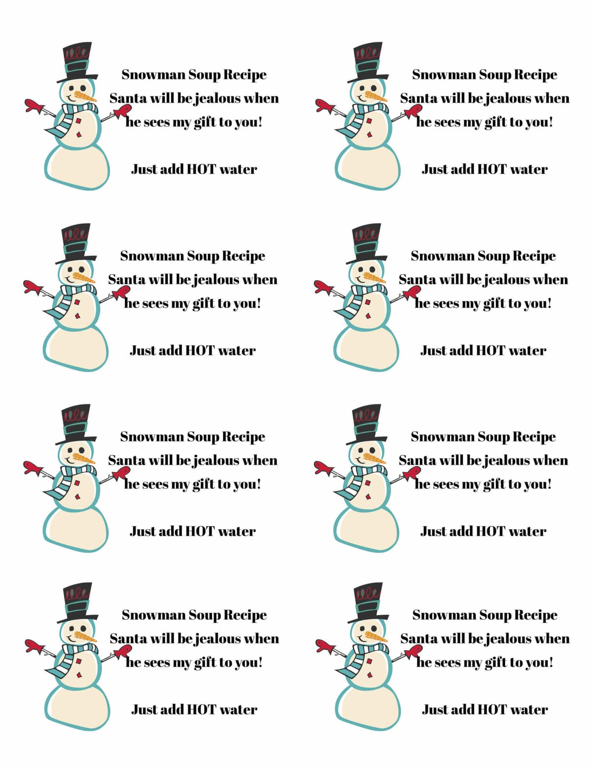 Snowman Soup With Free Printable Great For Gifting Bowl Me Over Snowman Soup With Free Printable Great For Gifting Bowl Me Over