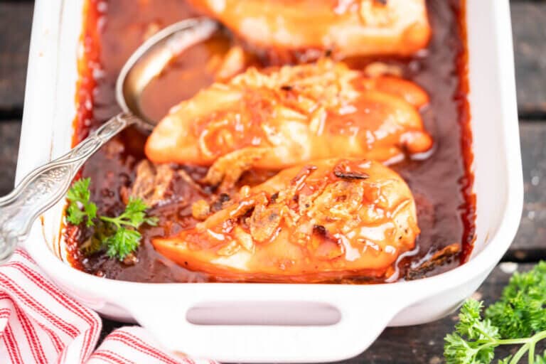 Apricot Chicken Casserole - Bowl Me Over