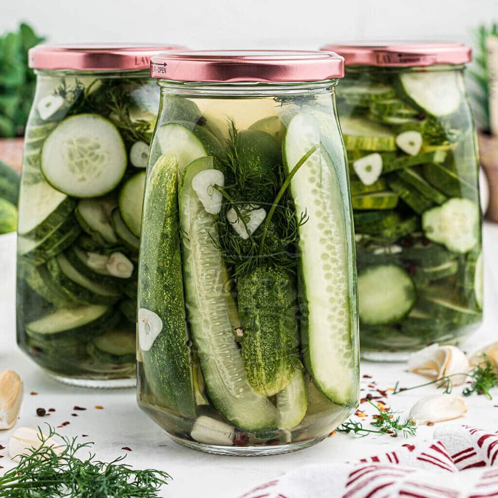 Refrigerator Dill Pickles - Bowl Me Over