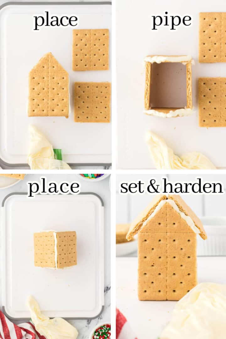 Graham Crackers Gingerbread Houses - Bowl Me Over