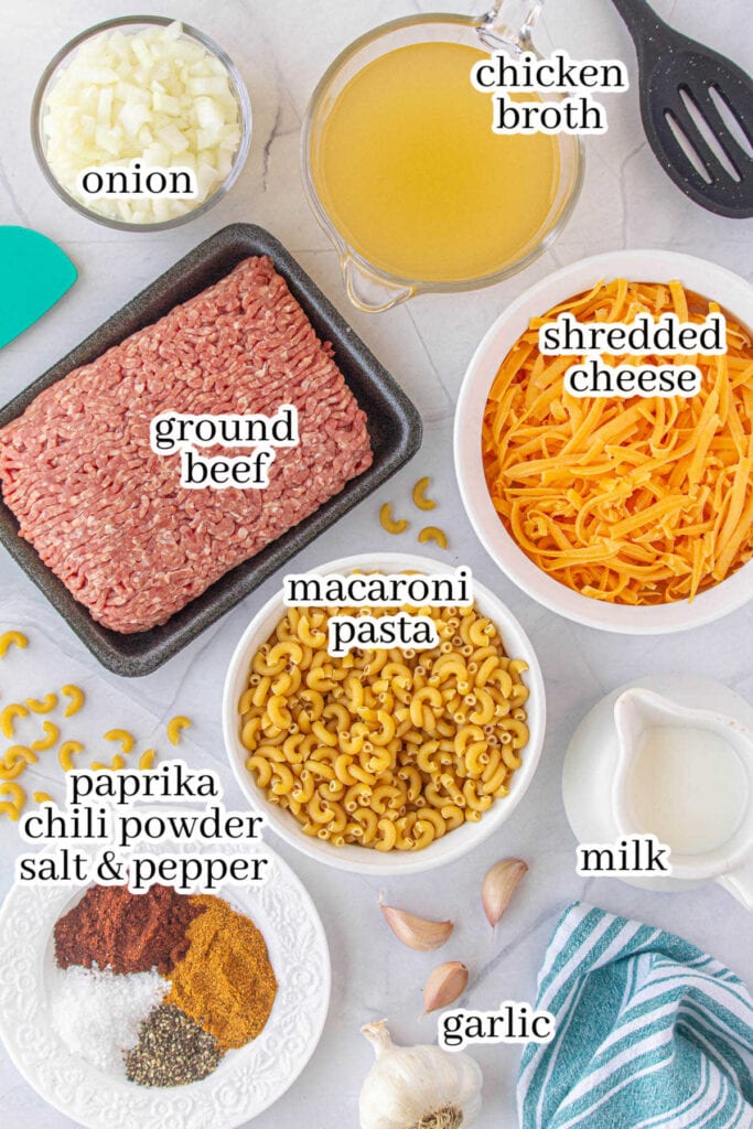 Cheesy One-Pot Homemade Hamburger Helper Recipe - Bowl Me Over