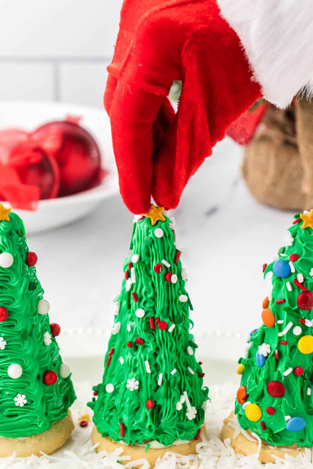 Ice Cream Cone Christmas Trees - Bowl Me Over