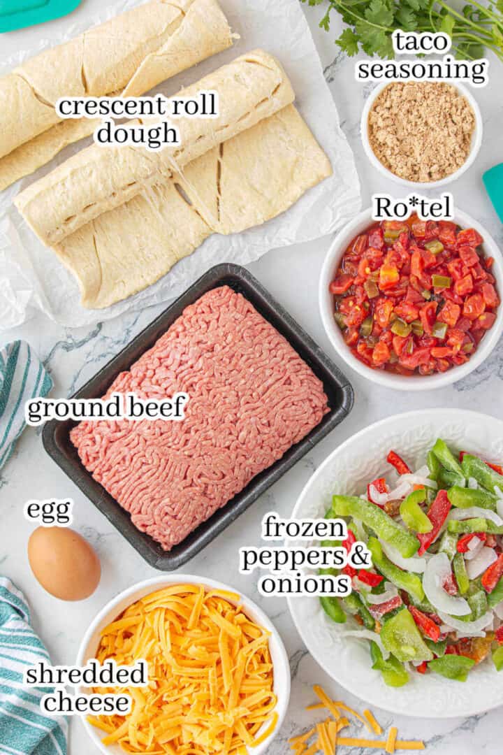Easy Taco Braid Recipe - Bowl Me Over