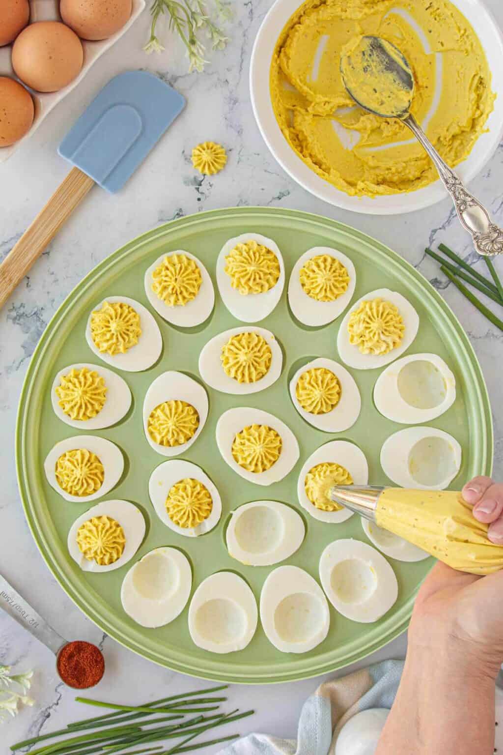 Mom's Deviled Egg Recipe - Bowl Me Over