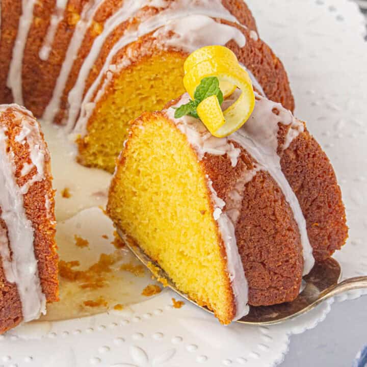 Ultra-Moist Cake Mix Lemon Bundt Cake - Bowl Me Over