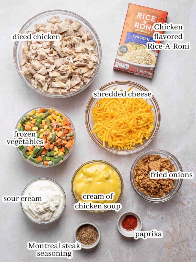 Creamy Chicken Rice-A-Roni Casserole - Bowl Me Over