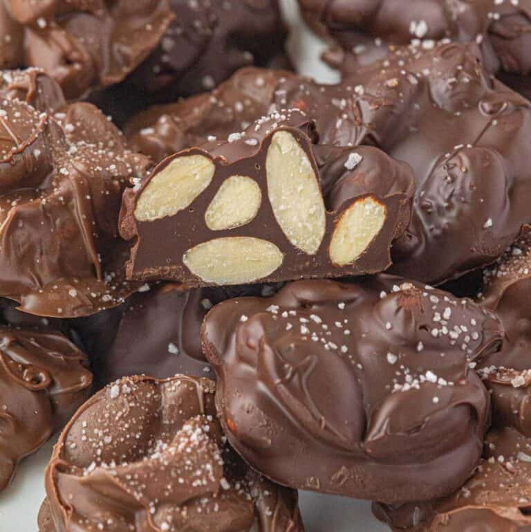 Chocolate Almond Clusters {See's Copycat Recipe} - Bowl Me Over